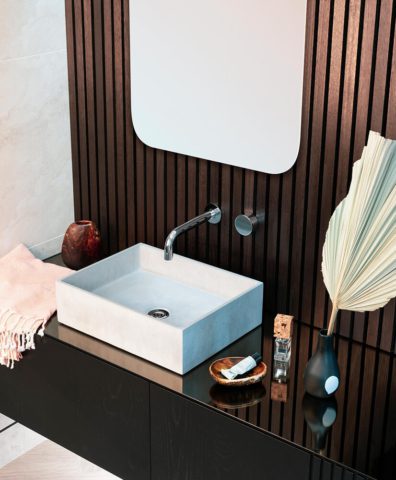 Meek Simple Rectangle Vessel Basin | Harrison Bloy